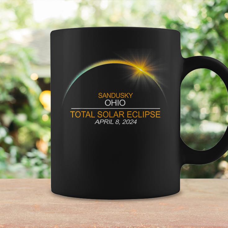 Sandusky Ohio Total Solar Eclipse 2024 Coffee Mug | Mazezy