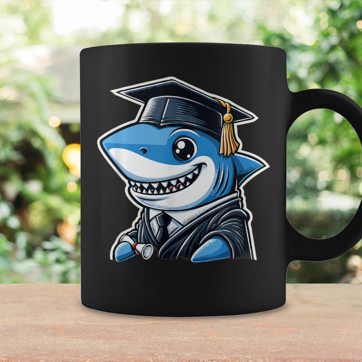 Shark Graduation Cap Class Of 2024 Shark Lover Coffee Mug - Monsterry AU