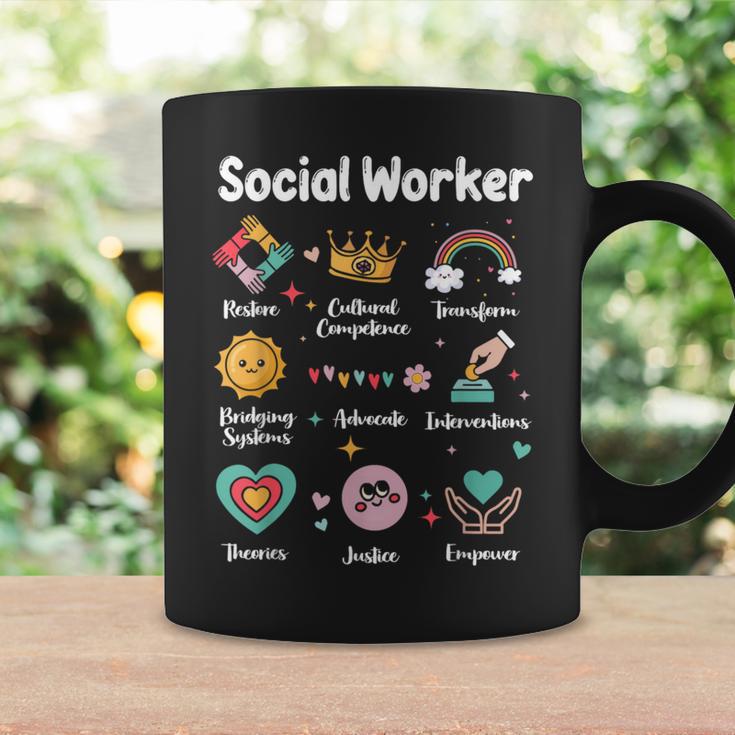 Social Worker Work Love Social Work Month Coffee Mug - Seseable