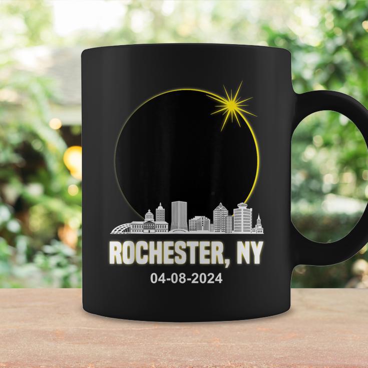 Solar Eclipse 2024 Rochester Skyline New York Solar Eclipse Coffee Mug ...
