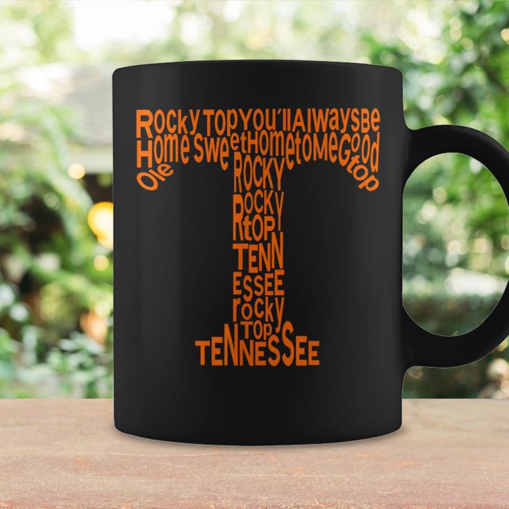 Tennessee Orange Blooded Rocky Top Tn Varsity Style Coffee Mug | Mazezy