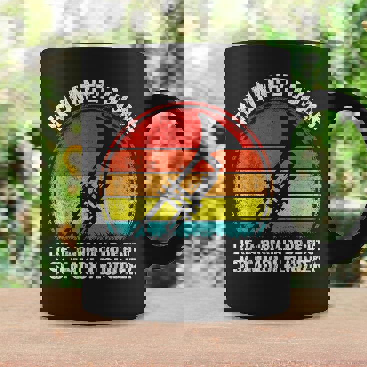 Trumpeter Marching School Band Vintage Jazz Trumpet Coffee Mug - Monsterry