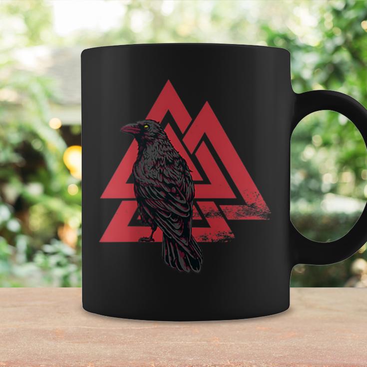 Valhalla Símbolo De La Mitología Nórdicaalknut -Alknut Taza de café ...