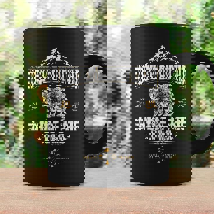 Vintage National Park Rocky Mountain Colorado Coffee Mug | Mazezy