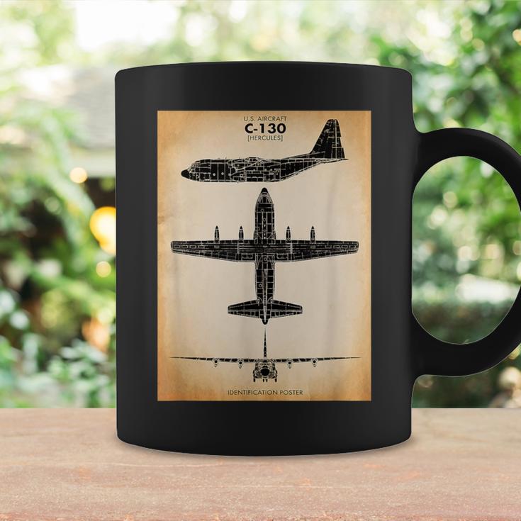 Vintage Ww2 Style Identification Poster C-130 Hercules Coffee Mug ...