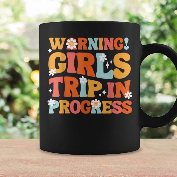 Warning Girls Trip In Progress 2024 Matching Vacation Squad Coffee Mug ...