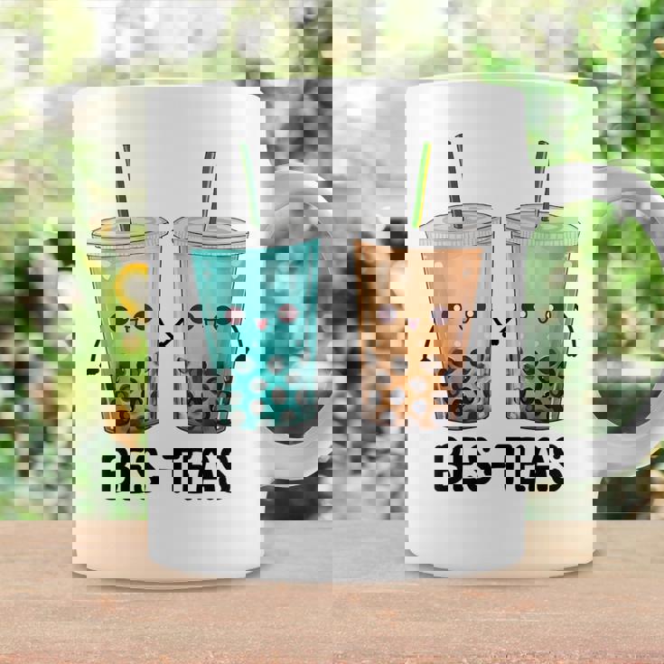 Bes Teas Besties Boba Tea Bubble Tea Kawaii Best Friend Pun Coffee Mug ...