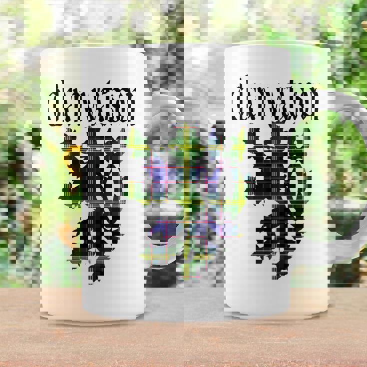 Clan Watson Tartan Scottish Family Name Scotland Pride Coffee Mug - Seseable