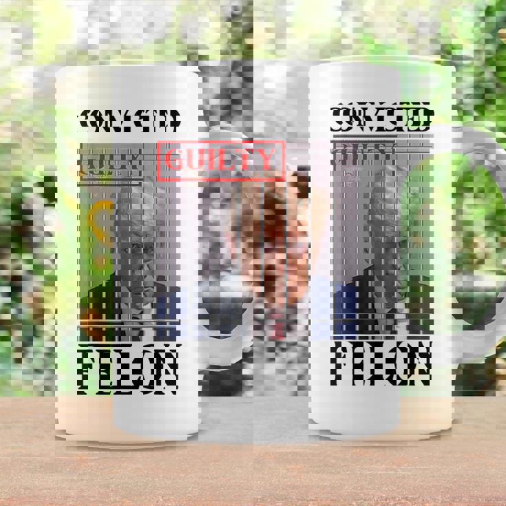 Convicted Felon Donald Trump Guilty Lock Him Up Trump Prison Coffee Mug ...