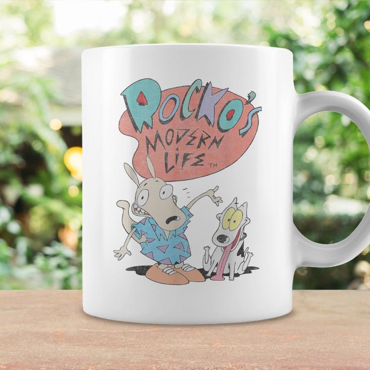 Rockos Modern Life Rocko And Spunky Coffee Mug - Monsterry