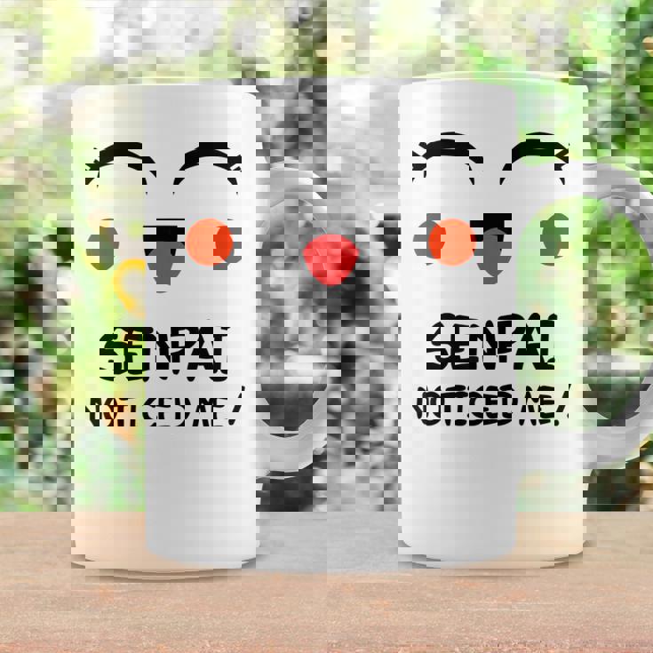 Senpai Noticed Me Kawaii Happy Anime Face Coffee Mug - Monsterry