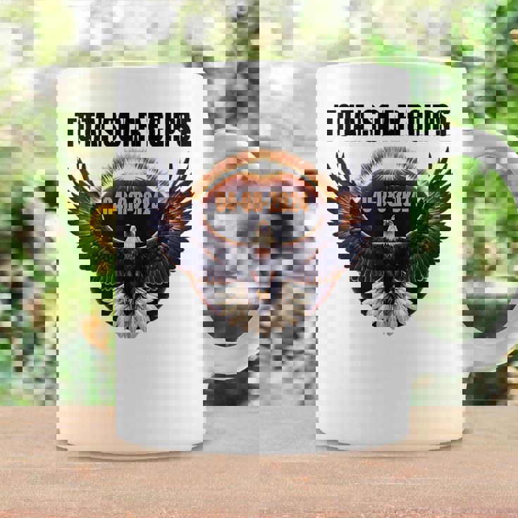 Total Solar Eclipse 2024 Eagle Ender The Eclipse Coffee Mug | Mazezy