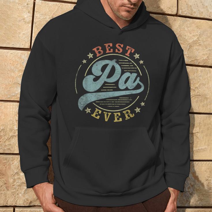 Best Pa Ever Father's Day Pa Vintage Emblem Hoodie | Mazezy