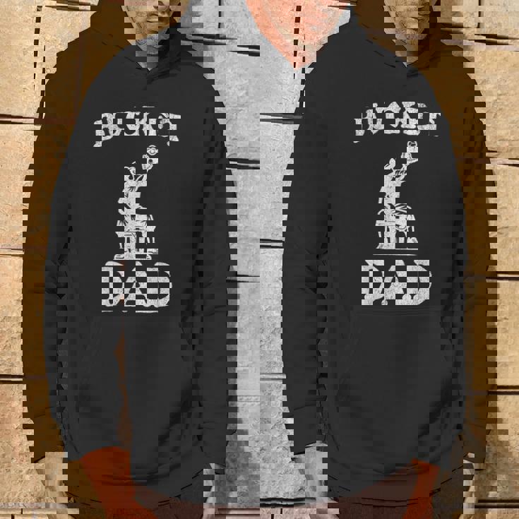 Bucket Dad Softball Dad Baseball Father's Coach Hoodie | Mazezy