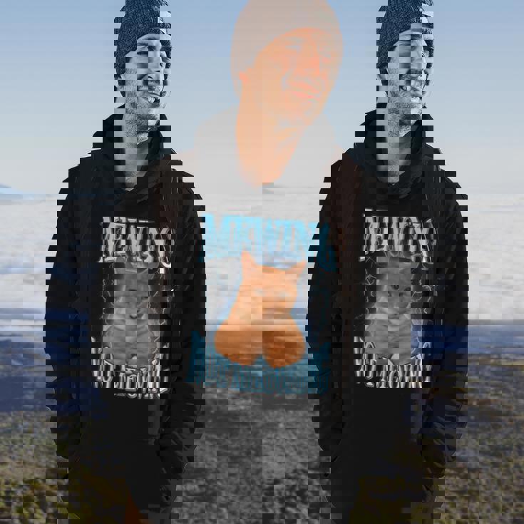 Cat Meme Mewing Looksmax Meowing Cat Trend Hoodie - Seseable