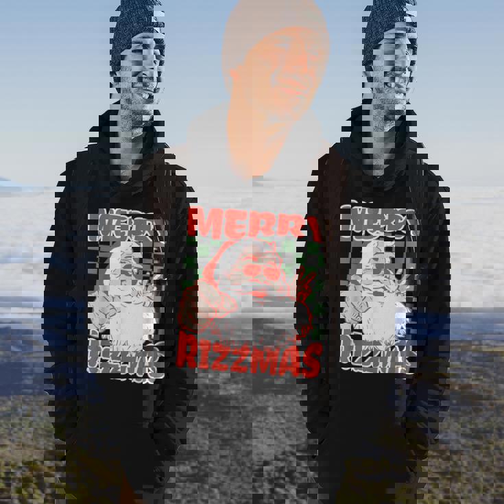 Christmas Rizz Meme Merry Rizzmas For Trendy Kid Hoodie | Mazezy