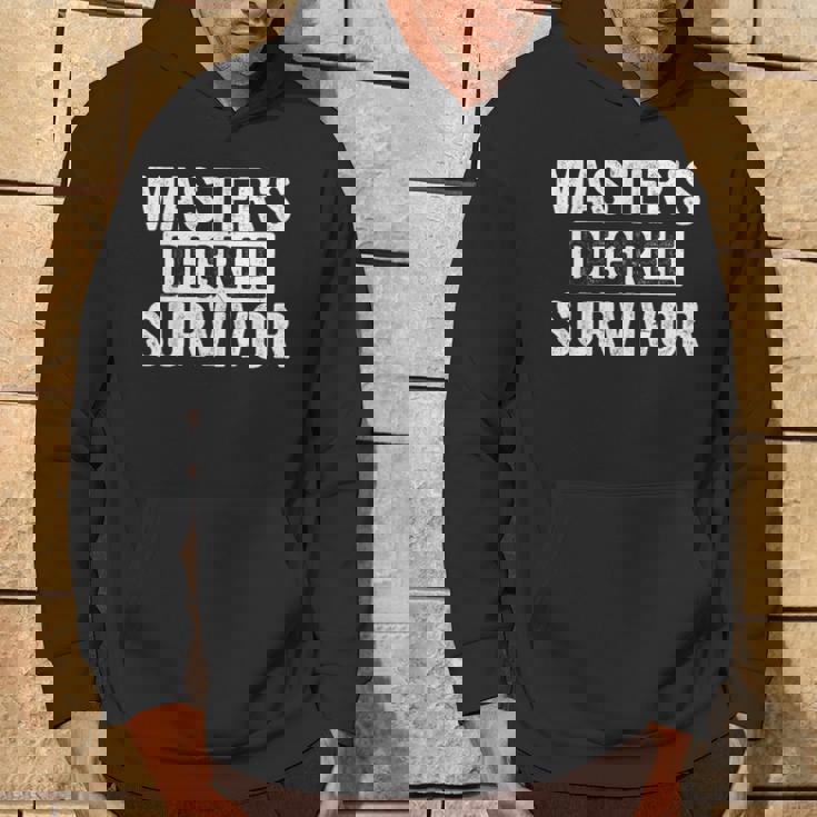 Master's Degree Survivor Grad 2024 College School Graduation Hoodie ...