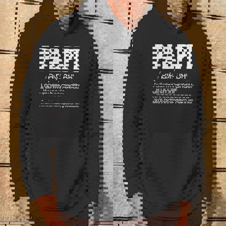 Papi Definition Grandpa Dad Father's Day Hoodie | Mazezy