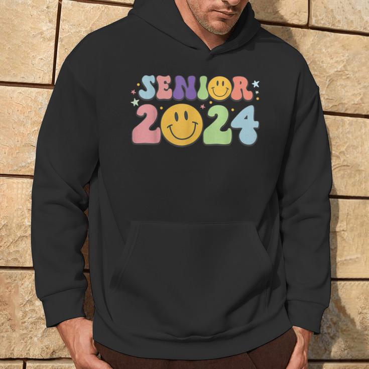 Senior 2024 Retro Senior 24 Graduation Class Of 2024 Hoodie - Monsterry