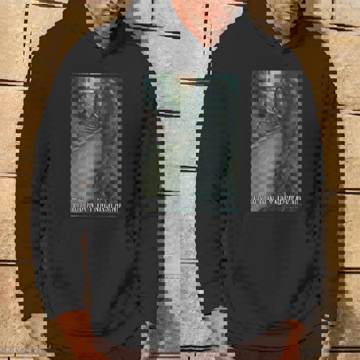 Werewolf Ripping Meme Alpha Wolf Werewolf Literally Me Hoodie - Seseable