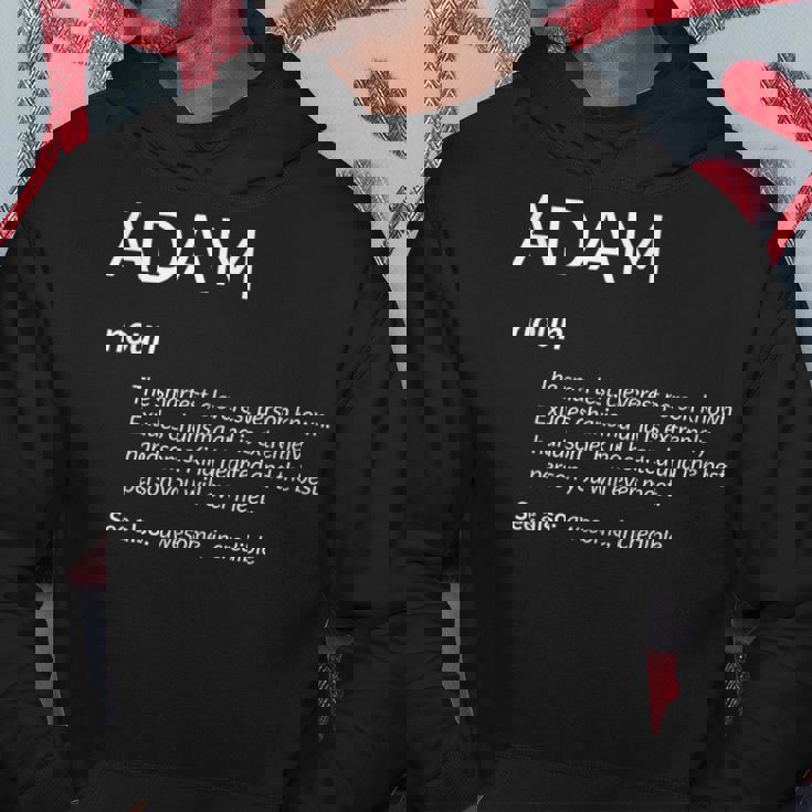 Adam Is The Best Name Definition Adam Hoodie - Monsterry