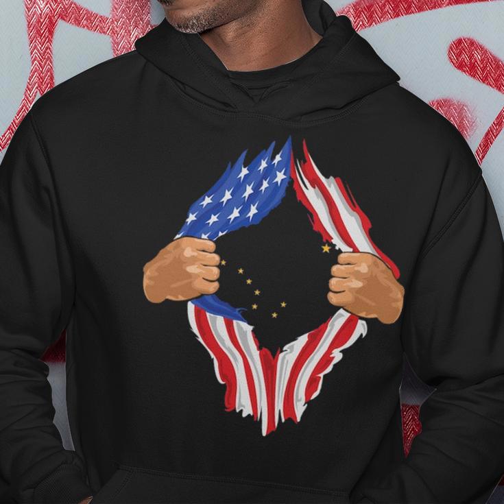 Alaska Roots Inside State Flag American Proud Hoodie | Mazezy