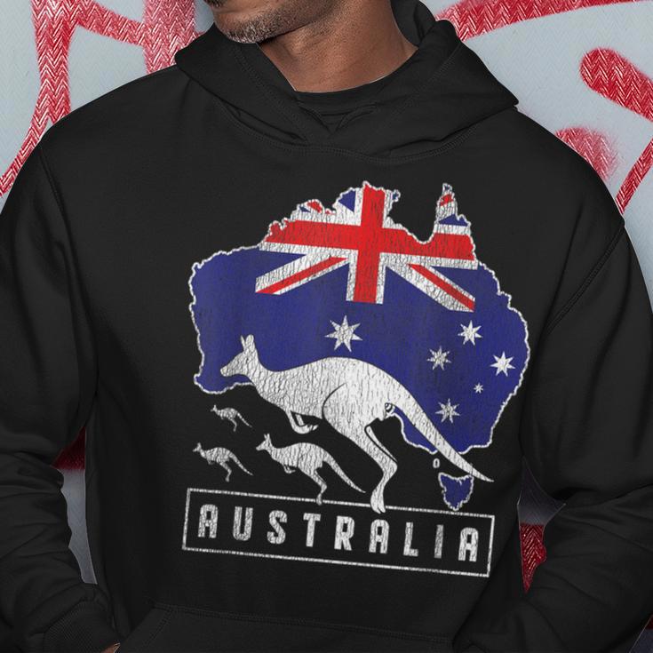 Australian Flag Kangaroo Hoodie - Thegiftio