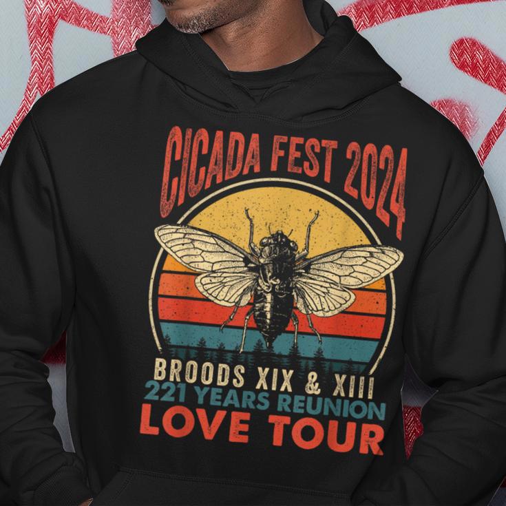 Cicada Brood Xiii Xix 2024 221 Years Reunion Love Tour Hoodie | Mazezy