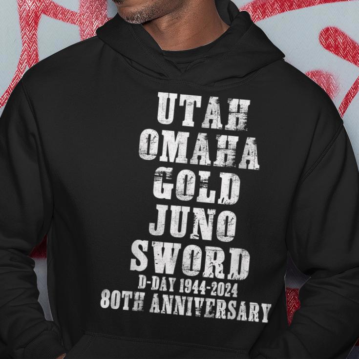 D-Day 80Th Anniversary Normandy D-Day Beaches Hoodie | Mazezy