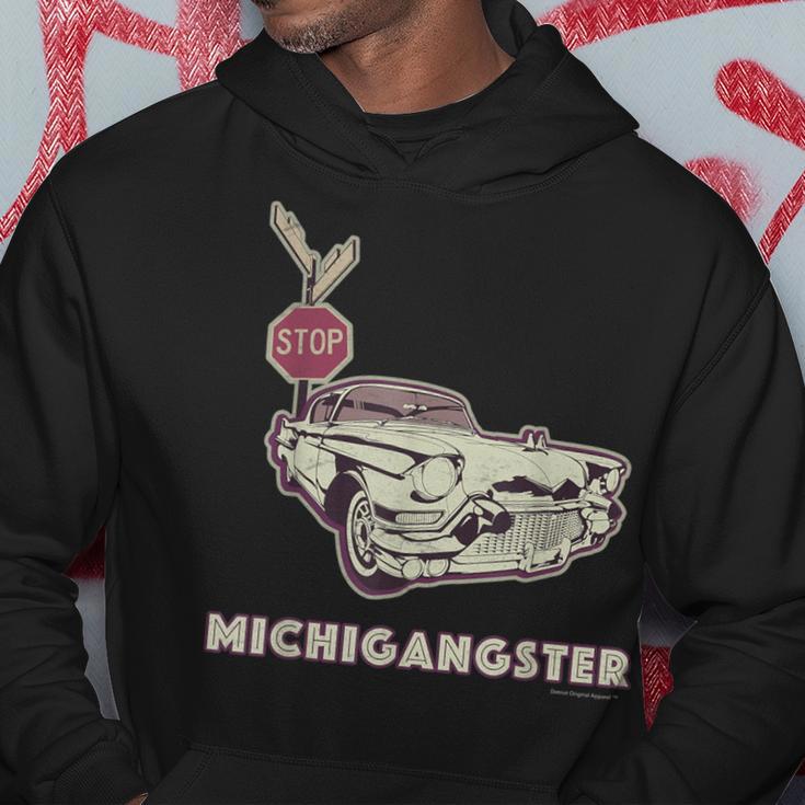 Detroit Cruise Michigangster Motor City Woodward Hot Rod Hoodie - Monsterry