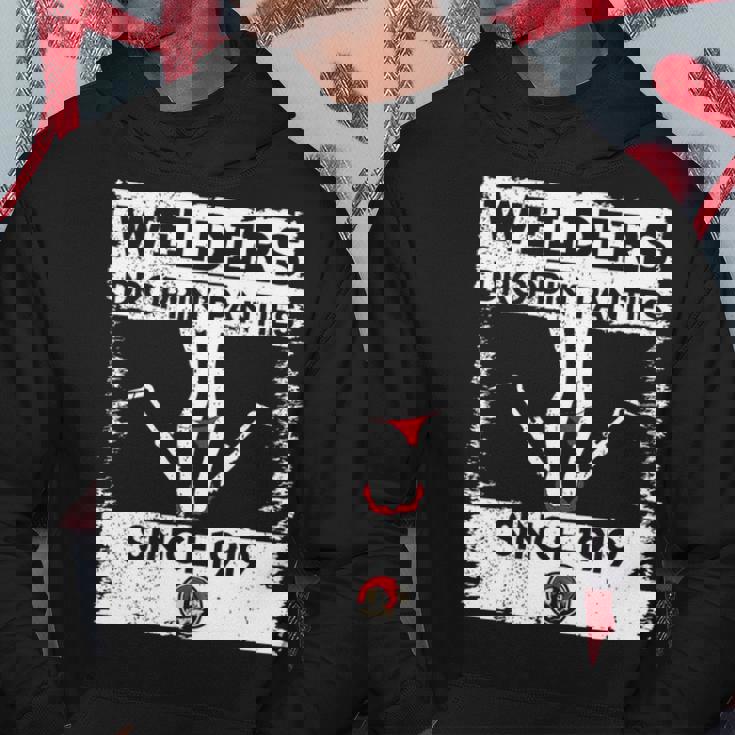 Droppin' Panties Dirty Badass Welder Welding Hoodie | Mazezy