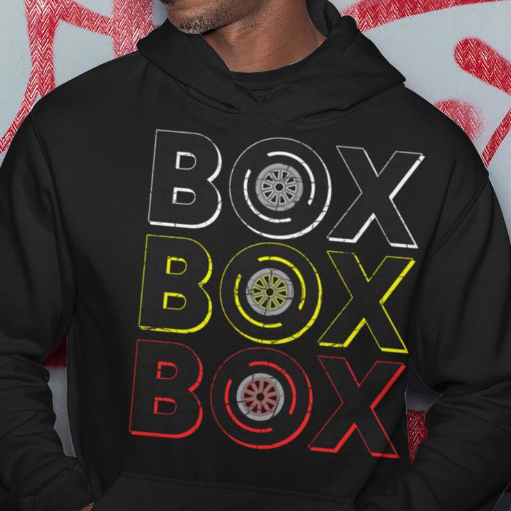 Formula Racing Car Box Box Box Radio Call To Pit Box Vintage Hoodie ...