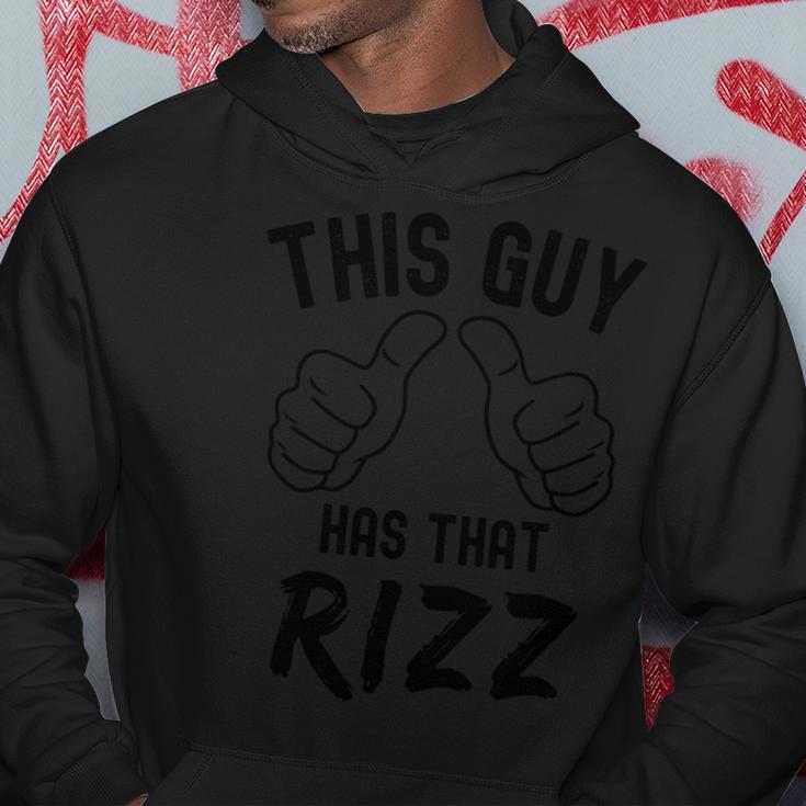 This Guy Has That Rizz Thumbs Viral Meme Joke Fathers Day Hoodie ...
