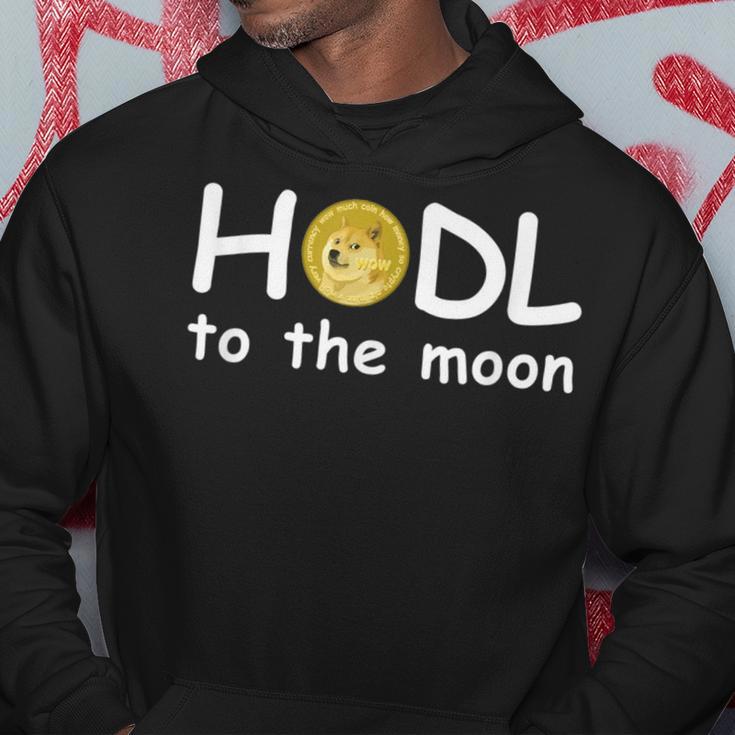 Hodl To The Moon Dogecoin Meme Stock Comic Sans Doge Quote Hoodie ...