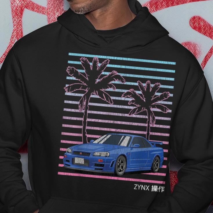 Jdm Import Tuner Drift Car Street Racing 80S Synthwave Hoodie - Monsterry