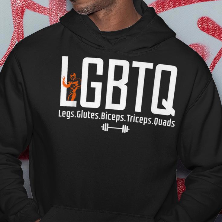 Lgbtq Legs Glutes Biceps Triceps Quads Gym Lover Hoodie - Seseable