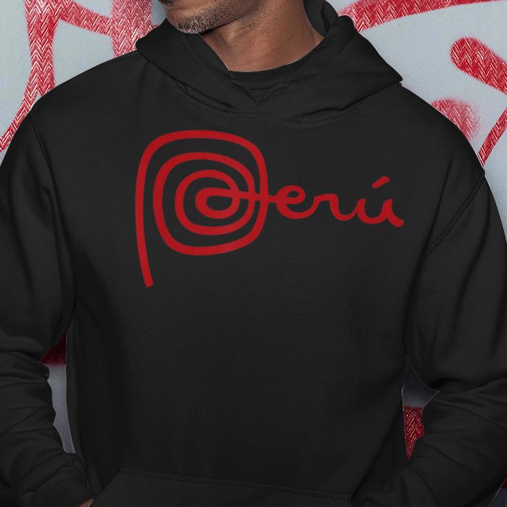 Logo Perú Peruano Escudo Fútbol Soccer Nazca Lineas Rojas Sudadera ...