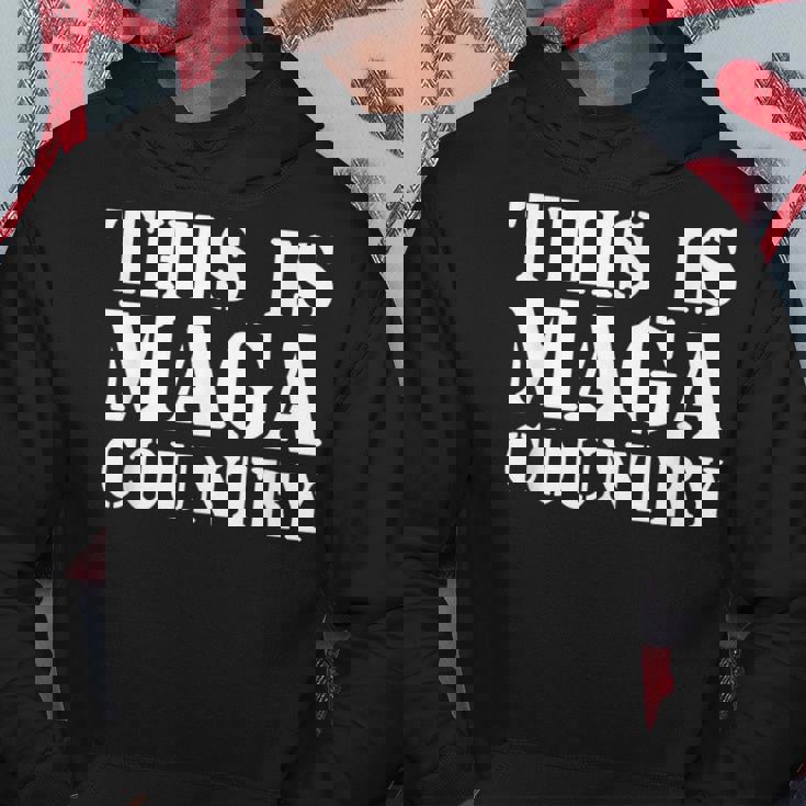 This Is Maga Country Trump Fake News Hoax Media Red Pill Hoodie - Monsterry