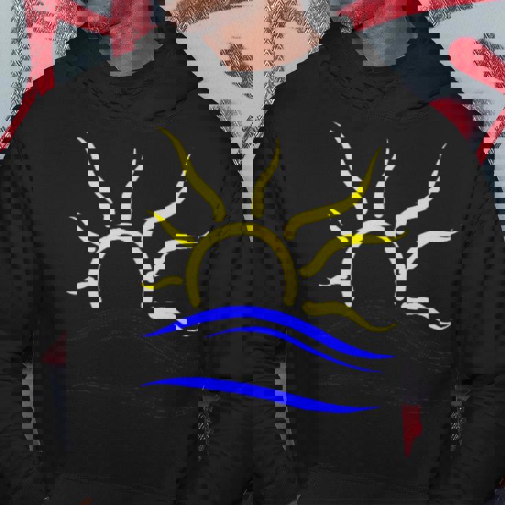 Naturist Symbol Nudist Logo Hoodie - Monsterry