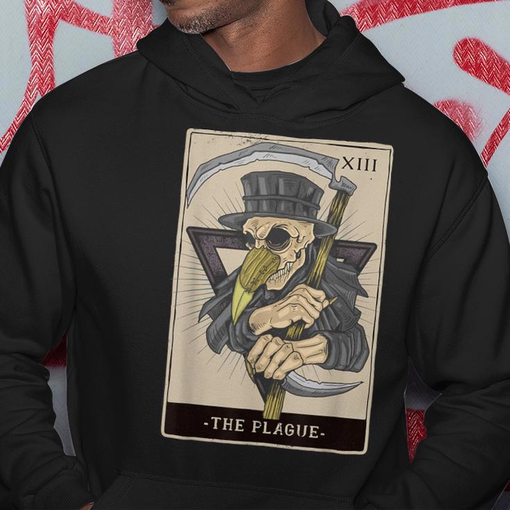 Occult Plague Doctor Tarot Card Black Death Baphomet Devil Hoodie ...