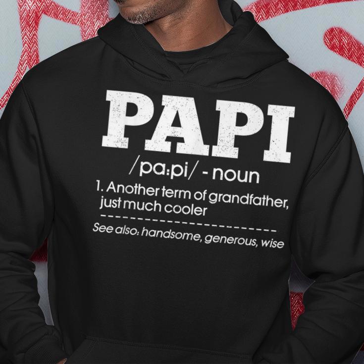 Papi Definition Grandpa Dad Father's Day Hoodie | Mazezy