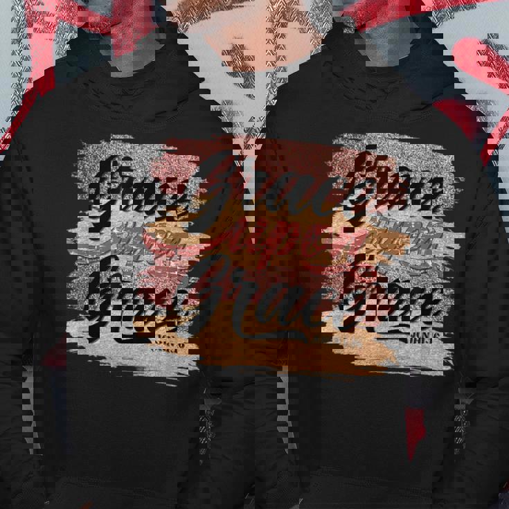 Prayer Bible Verse Religious Grace Upon Grace Hoodie - Monsterry