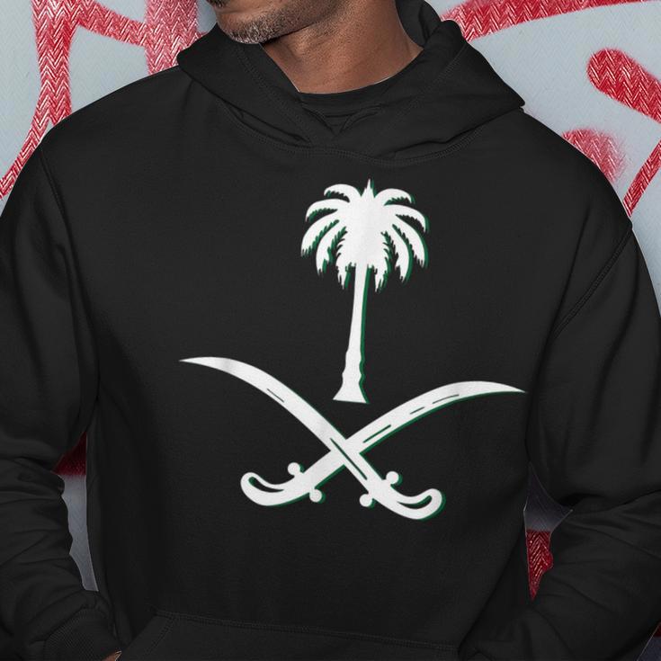 Proud Saudi Saudi Arabia Flag Arabic Calligraphy Hoodie - Monsterry