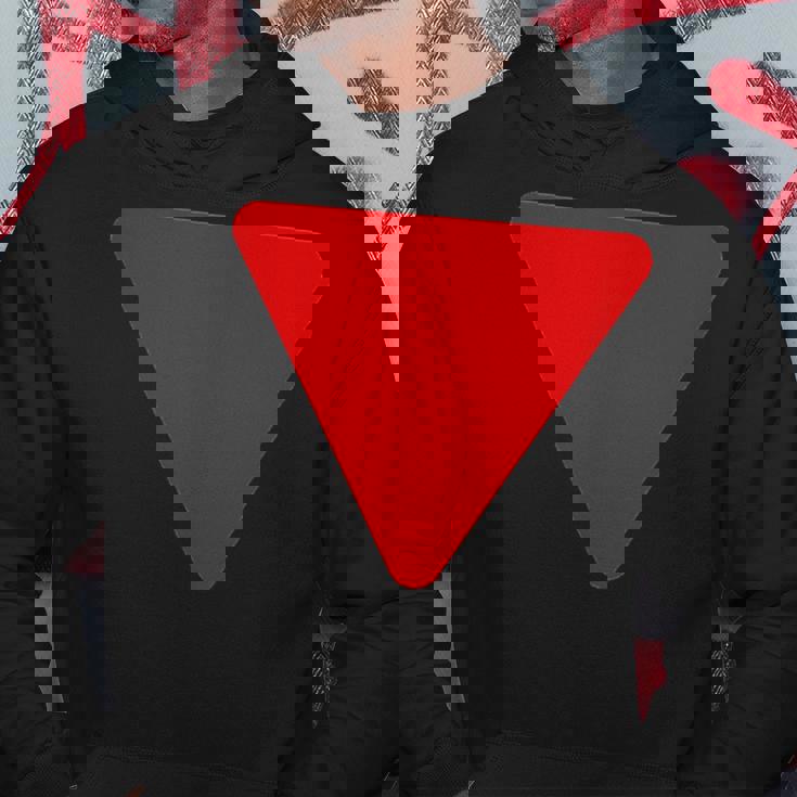 Red Triangle Symbol Of Resistance Free Palestine Gaza Hoodie - Monsterry