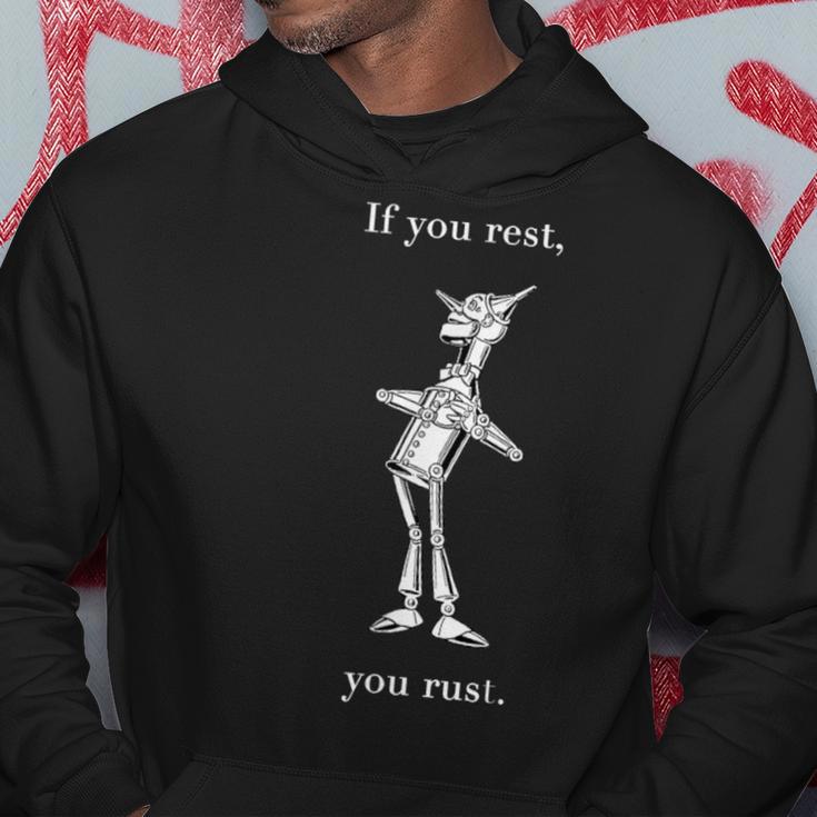 If You Rest You Rust Hoodie | Mazezy