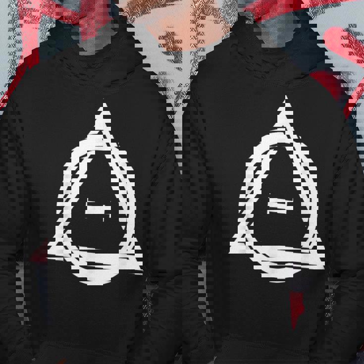 Therian Symbol Quadrobics Sport Sign White Hoodie - Monsterry