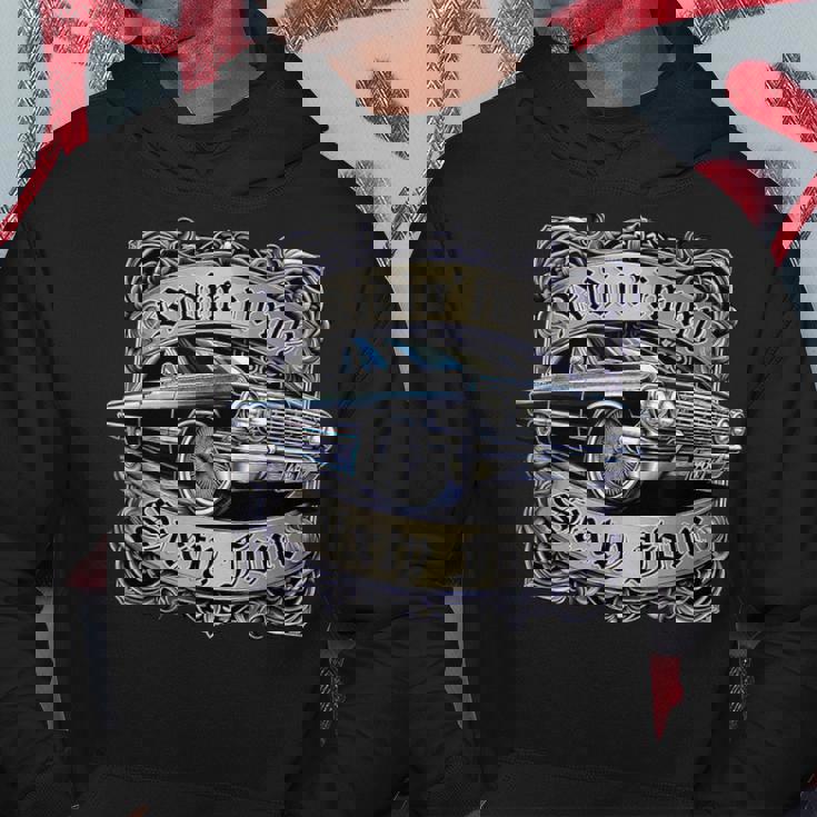 Riding In My 64 Classic Lowrider Cholo Pride Low Rider Hoodie - Monsterry