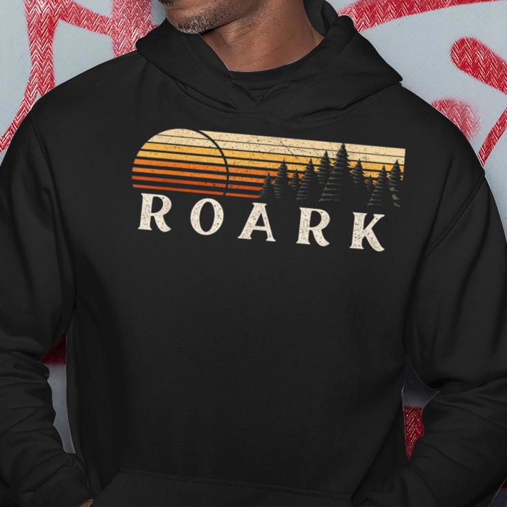 Roark Ar Vintage Evergreen Sunset Eighties Retro Hoodie | Seseable UK