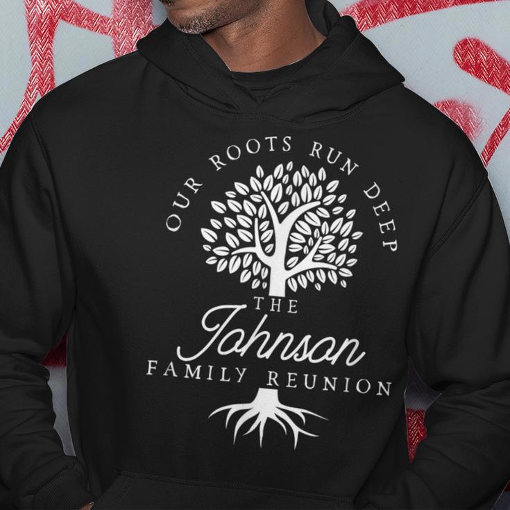 Our Roots Run Deep Johnson Family Reunion Hoodie - Monsterry