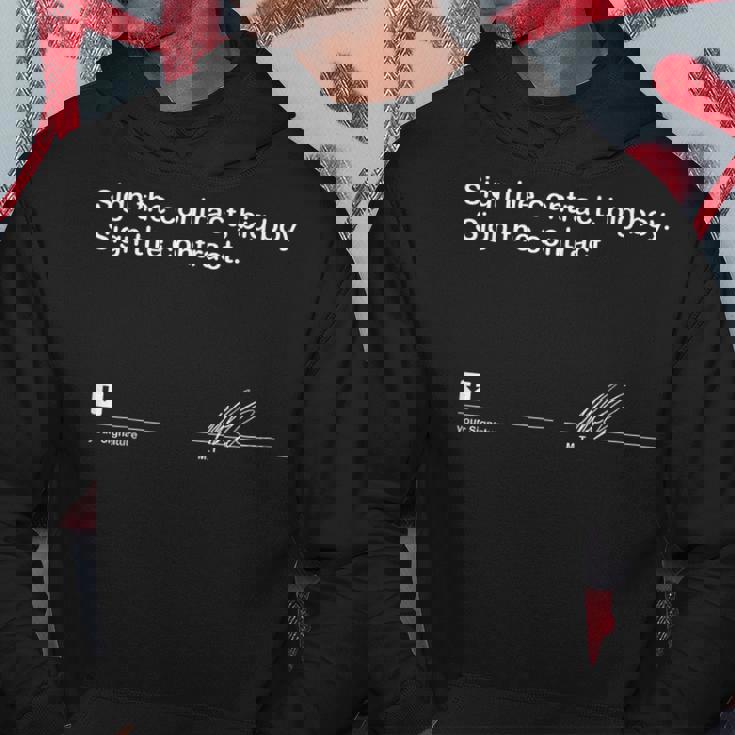 Sign The Contract Big Boy Sign The Contract Mike Signature Hoodie ...